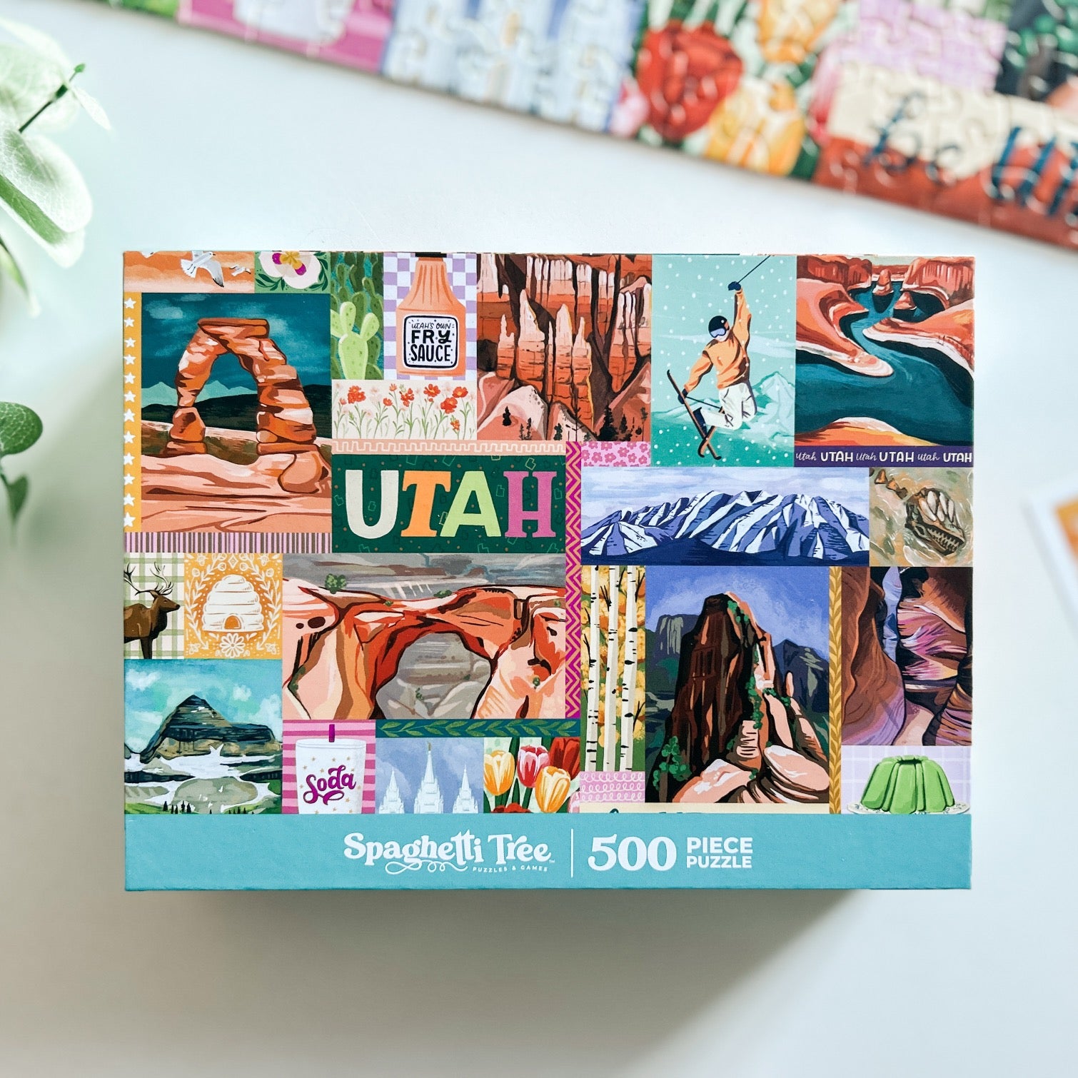 Iconic Utah 500 Pc Puzzle – Spaghetti Tree Puzzles and Games