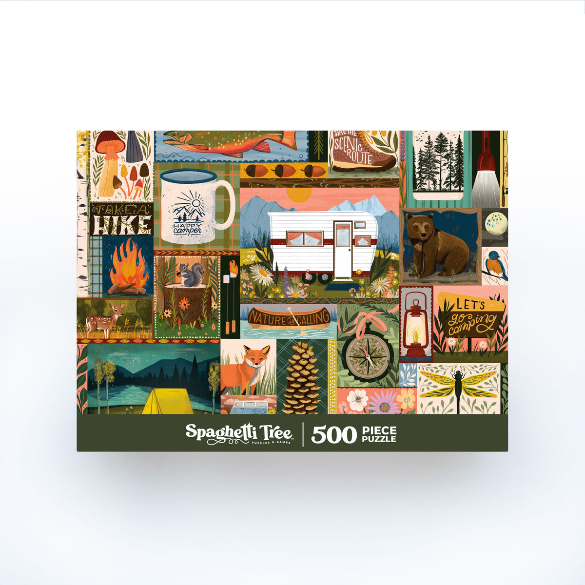 Let's Go Camping 500 Pc Puzzle – Spaghetti Tree Puzzles and Games